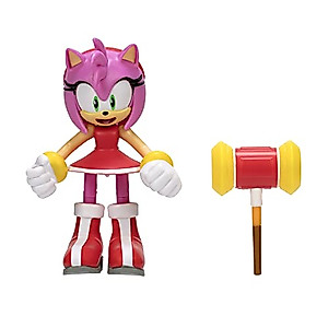 Sonic The Hedgehog 4-Inch Action Figure Modern Amy with Hammer Collectible Toy