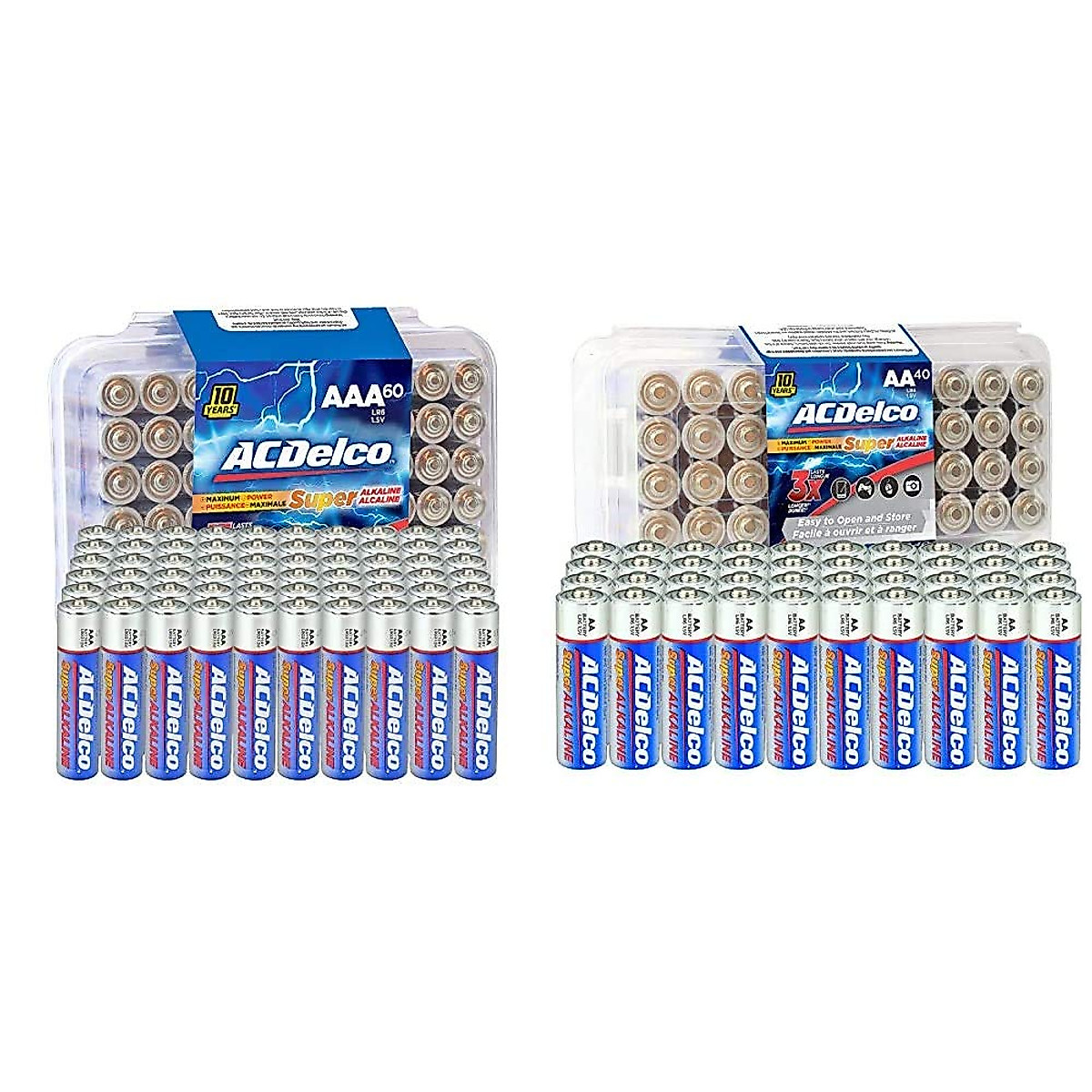 ACDelco 100-Count AAA and AA Batteries | Maximum Power Super Alkaline