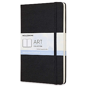 Moleskine Art Notebook, Hard Cover, Large (5" x 8.25") Plain/Blank, Black, 72 Pages