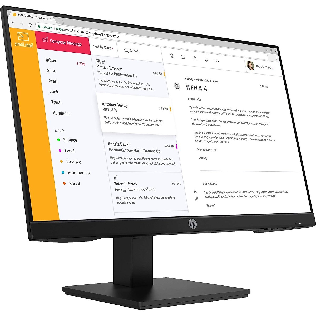 HP P24 G4 23.8" Full HD LCD Monitor - 16:9-24" Class - in-Plane Switching (IPS) Technology - 1920 x 1080-250 Nit Typical - 5 ms GTG (OD) - 60 Hz Refresh Rate - HDMI - VGA - DisplayPort (Renewed)