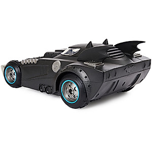 DC Comics Batman Launch and Defend Batmobile Remote Control Vehicle with Exclusive 4-inch Batman Figure, Kids Toys for Boys