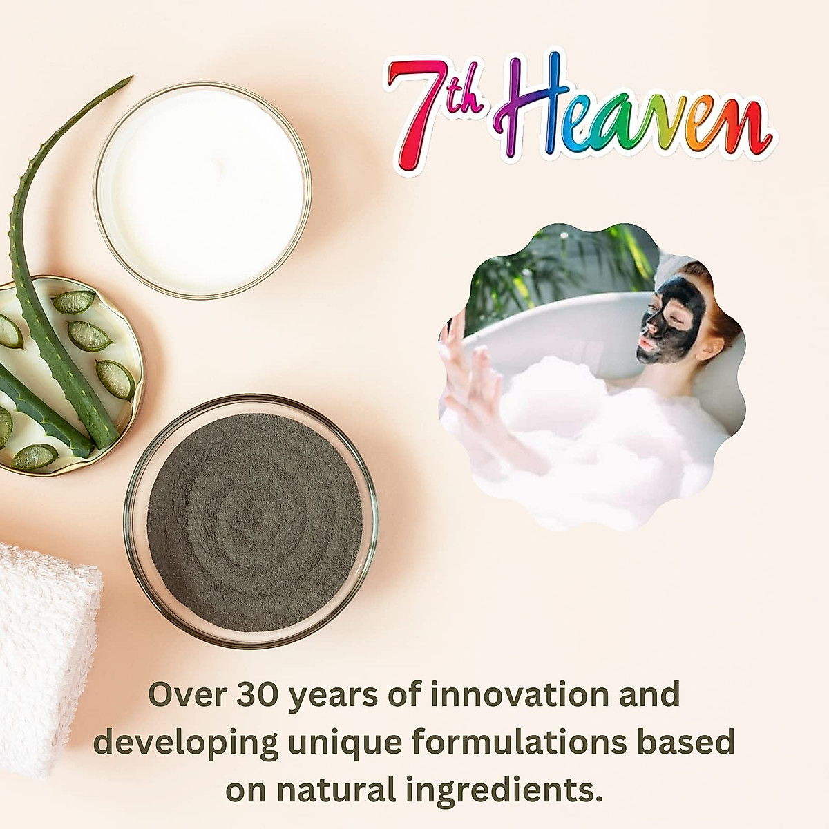 7th Heaven Tea Tree Easy Peel-Off Face Mask, Parabens Free, Green, 3-Pack of 0.3 Fl Oz each, 3 Sachets