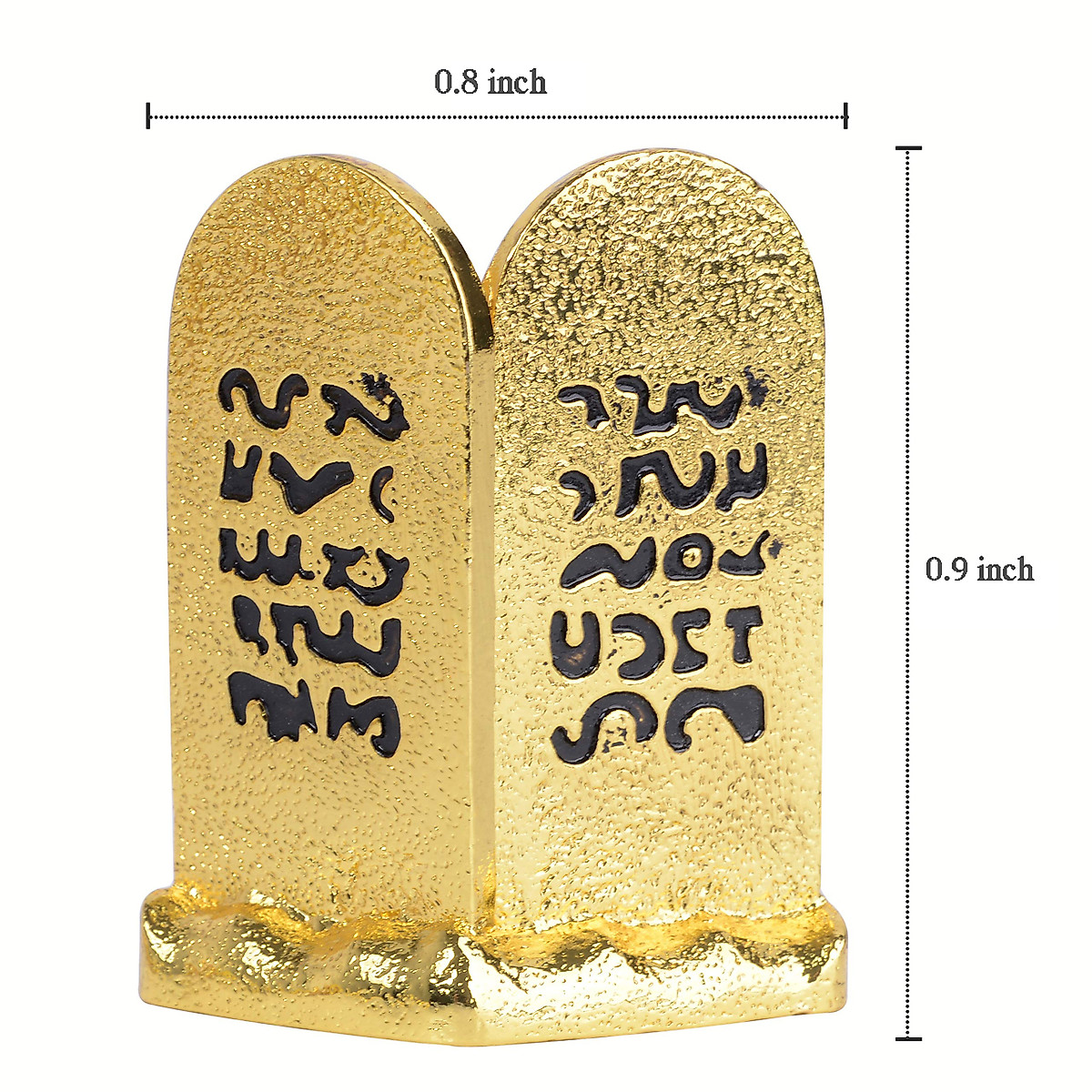BRTAGG The Ark of The Covenant Replica Gold Plated Statue with Contents, Aaron‘s Rod/Manna/Ten Mandments Stone (Small)