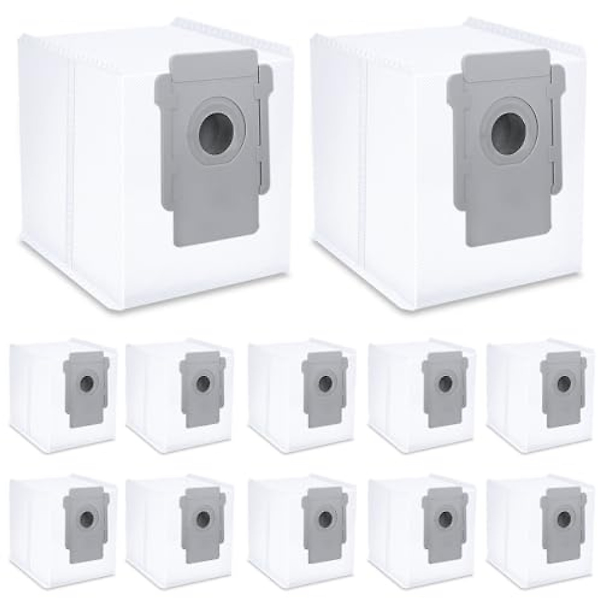 12 Pack Replacement Roomba Vacuum Bags, Compatible with iRobot Roomba i7, i7+, i3, i3+, j7, j7+, i8, i8+, i4, i4+, i6, i6+, i7Plus, s9, s9+, i & s & j Series Automatic Disposal Dust Bags