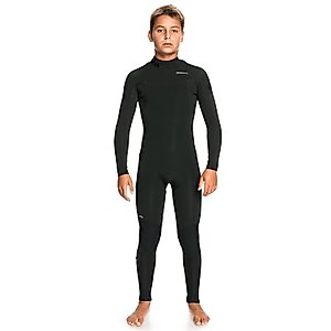 Quiksilver Boys 4/3 Sessions Back Zip Wetsuit - Black | 12