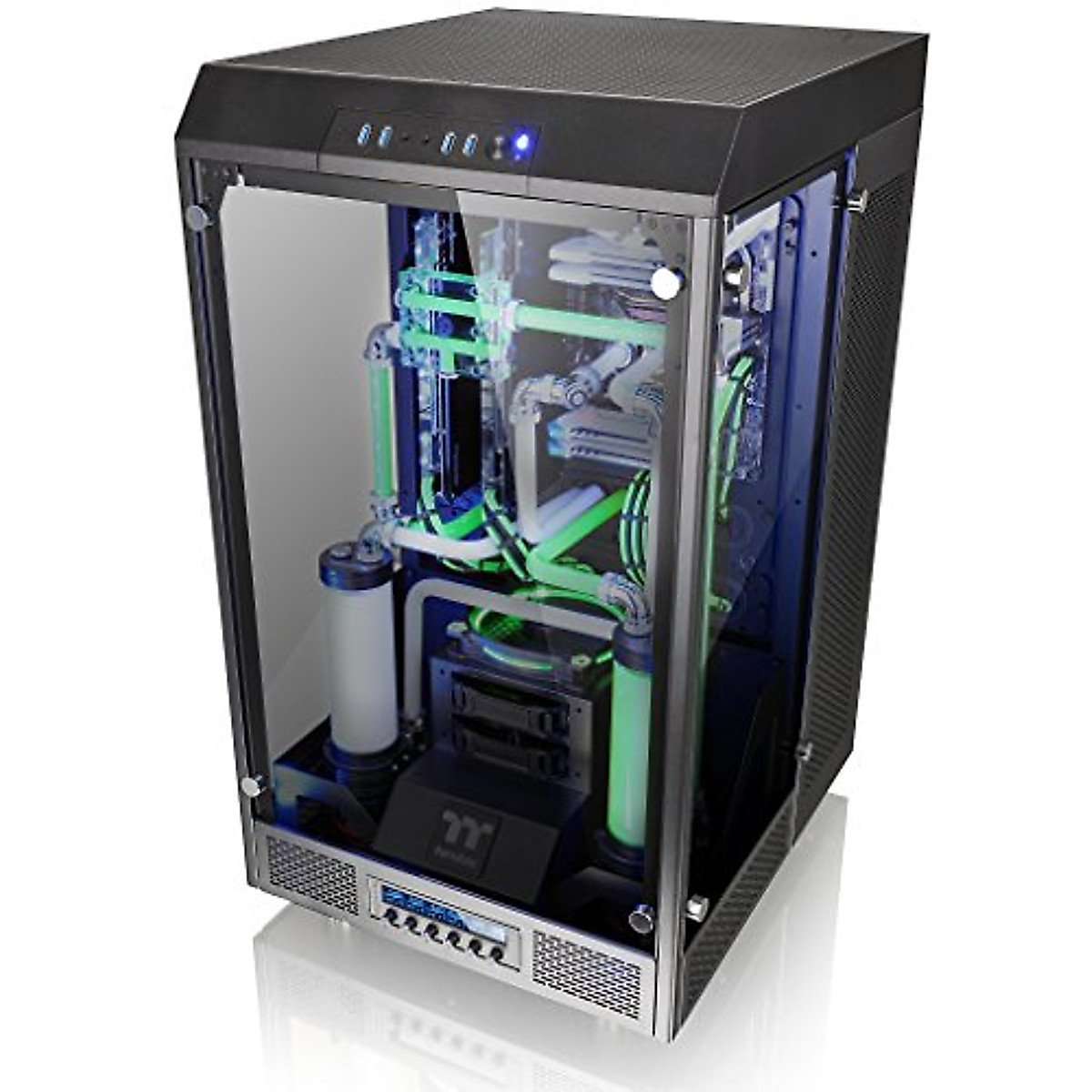 Thermaltake Tower 900 Black Edition Tempered Glass Fully Modular E-ATX Vertical Super Tower Computer Chassis CA-1H1-00F1WN-00