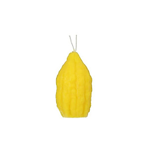 SHALHEVET LIGHT Havdalah Candle - Etrog Shaped | Elegant Jewish Candle for Havdalah | Kosher Wax, Handcrafted Design, Long-Burning | Unique Etrog Candle for Jewish Traditions & Shabbat End