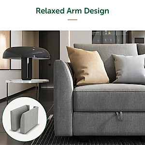 HONBAY Convertible Modular Sectional Sofa L-Shape Sectional Couch with Reversible Chaise Modular Sofa with Storage Seats, Grey