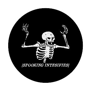 Spooking Intensifies Lazy Halloween Costume Spooky Skeleton PopSockets Swappable PopGrip