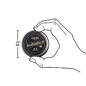 Citrus Beard Balm - Initiative (Citrus Bergamot Lavender Scent) - Beard Balm | Dry Oil Beard Conditioner | 2 Oz Stainless Steel Tin