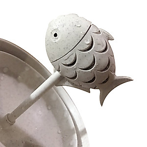 Digoon 10 oz Cute Cat Glass Cup Tea Mug With Fish Tea Infuser Strainer Filter