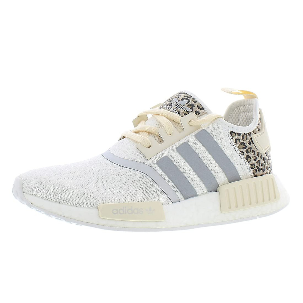 Adidas NMD R1 Womens Shoes Size 8, Color: Cloud White/Silver Metallic/Ecru Tint