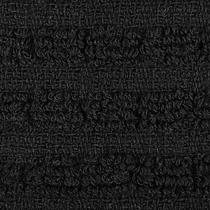 Ritz Royale Collection 100% Combed Terry Cotton, Highly Absorbent, Oversized Kitchen Towel Set, 28" x 18", 2-Pack, Solid, Black