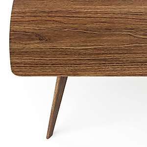 Flats & Castles Wesley Mid-Century Modern Rectangular Dining Table 60" (Rose Oak)