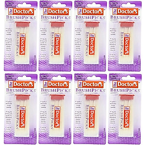 The Doctor's BrushPicks Interdental Toothpicks, 120 count. (Pack of 8)