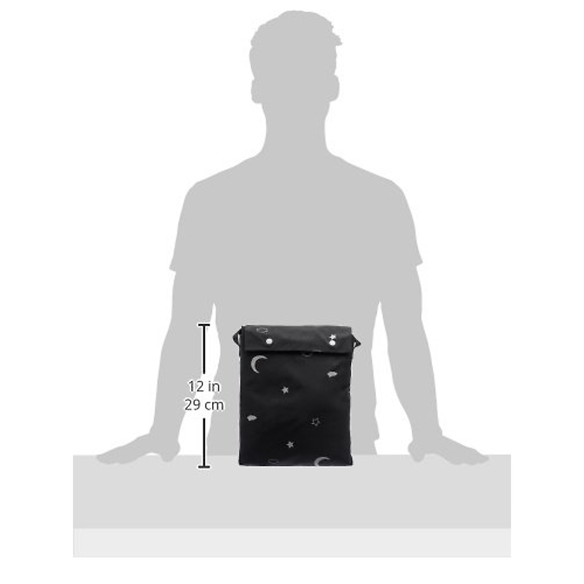 Amazon Basics Portable Window Blackout Curtain Shade with Suction Cups for Travel, Kids, and Baby Nursery - 50" x 78", Moon & Stars - 1-Pack