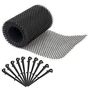 MIEDEON Plastic Mesh Gutter Guard 6" by 20'/7" by 27' (Large)