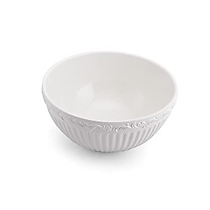 Mikasa Italian Countryside Serving Bowl, 10-Inch, White -