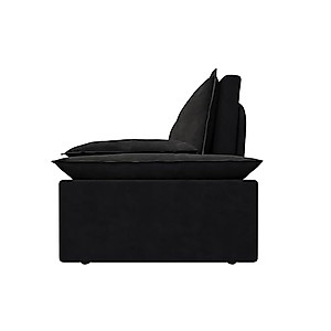 Oversized 3 in 1 Loveseat Sleeper Sofa Bed ,Comfy Love Seats W/Pull Out Sleeper Couch and Padded Armrests Convertible Queen Size Sofabed with 2 Lumbar Pillows for Home Office Apartment Living Room