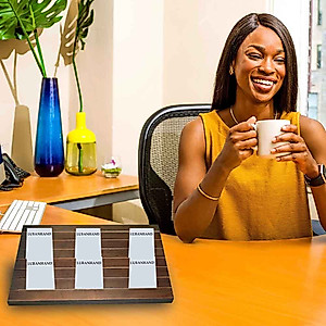 LUBANHAND Wooden Portable Earring Display Stand Greeting card Business Card display Stand Earring card holder display stand for vendors Earring Cardboard for Selling