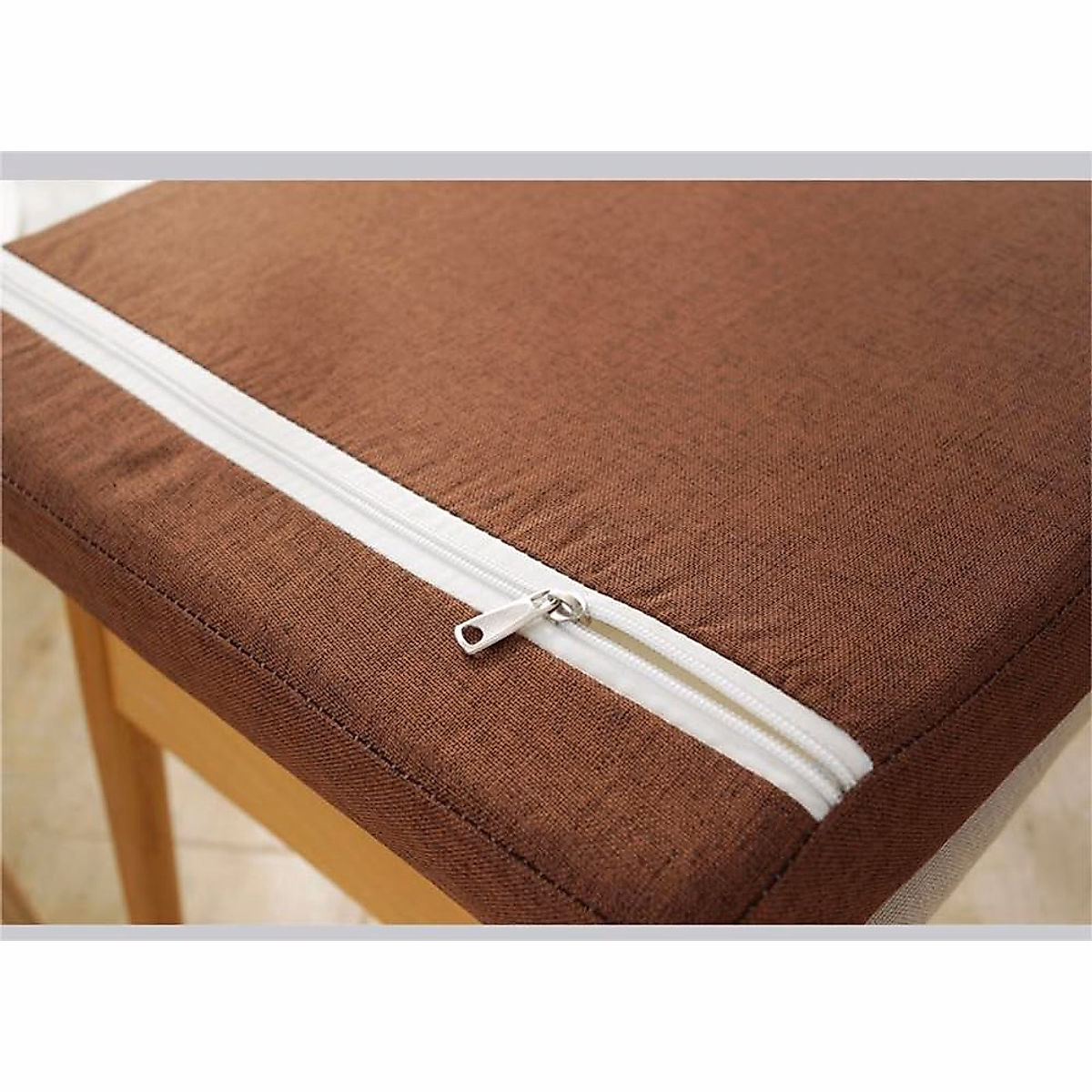 YUURO Square Chair Cushion 1"/2"/3" Thick High Density Foam Cushion for Indoor Outdoor Furniture,Ultra Soft Warm Floor Cushion Seat Cushion (16x16x3inch,Coffee)