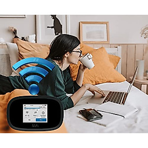 EVDO-LINK Bundle for Inseego Global Hotspot WiFi Device - 4G LTE MiFi 8000 | Global 4G LTE Mobile Portable WiFi with Case, Screen Protector and Extra Battery Compatible with AT&T, T-Mobile, Verizon