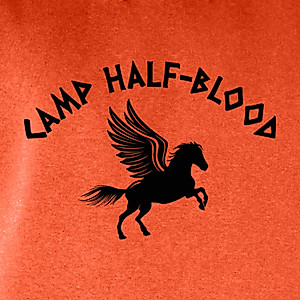 shop4ever Camp Half Blood Hoodie Demigod Hooded Sweatshirt Small Orange 0