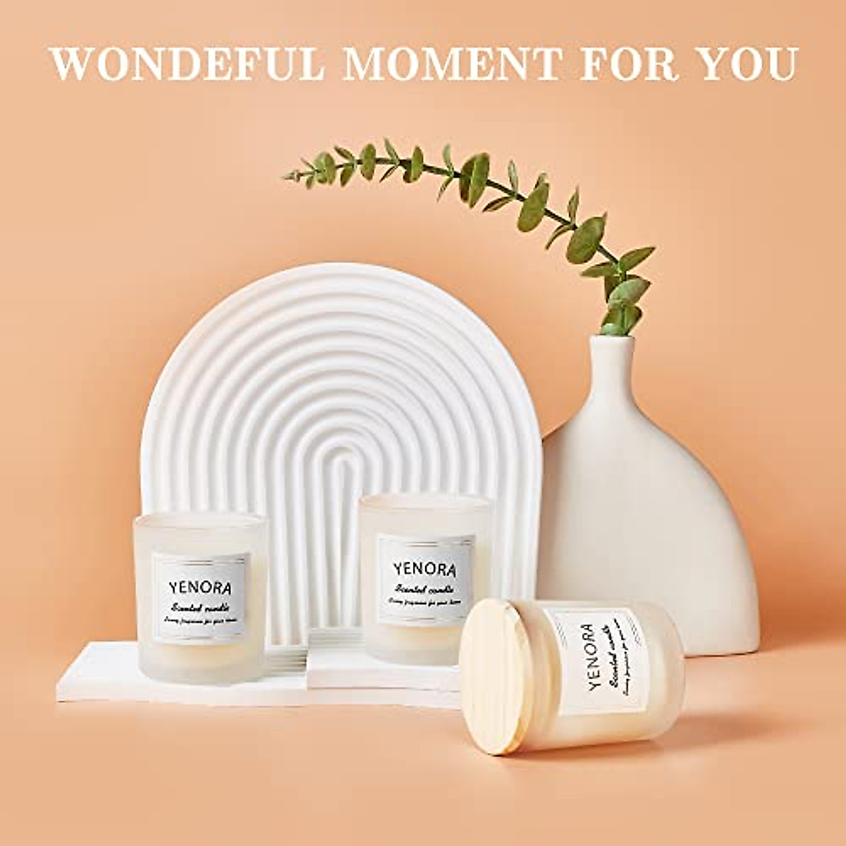 Premium Scented Candle | Aromatherapy Candle | Natural Soy Candles | Flora Fragrance Candle |Cotton Wick Candle| Ideal Gift for Man/Woman (Englis Pear & Freesia)