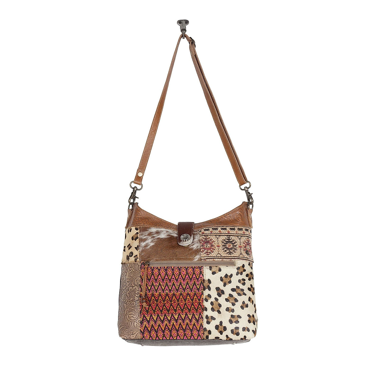 Myra Bag Peruvian Brown Shoulder Bag S-4415