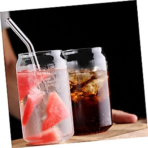 HAKIDZEL 2Pcs can cup glass cups beer mugs clear coffee mugs canned drinks glass drinking glasses vodka glasses Water Mug Ring-pull Can Shaped Cup household soda can golf cup beer can