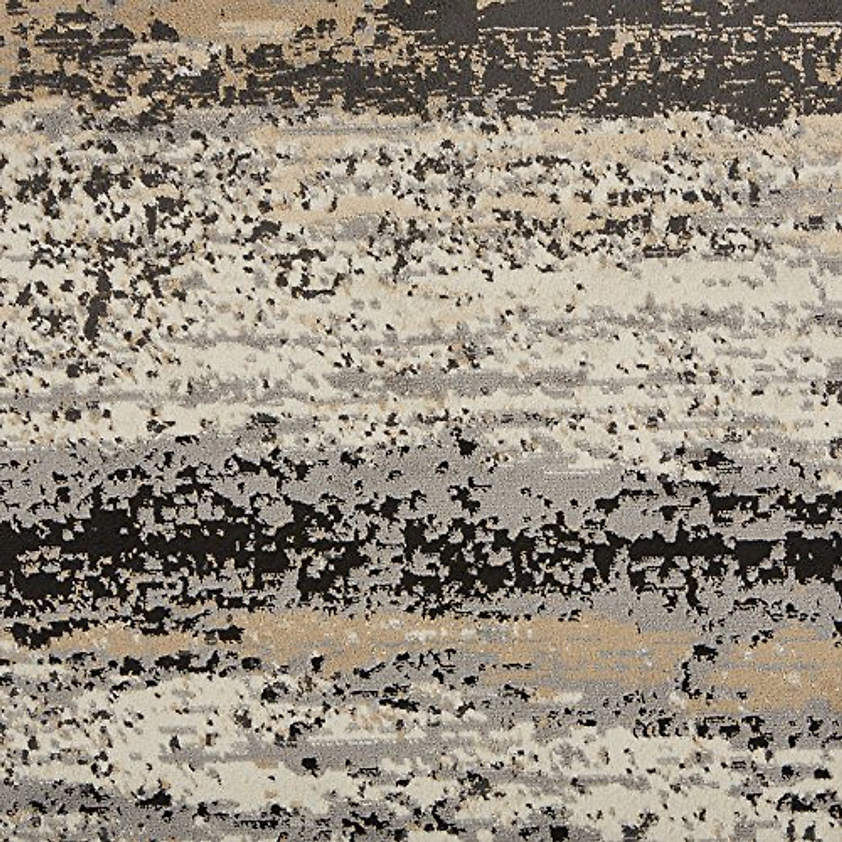 LR Home Infinity Area Rug, 7'9" x 9'5", Gray/Black