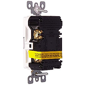 Leviton GFCI Outlet with Guidelight, 20 Amp, Self Test, Tamper-Resistant with LED Indicator Light, Replaces Plugged in Night Light, GFNL2-W, White