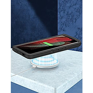 MXX Case Compatible with Galaxy S21 Ultra, 3-Layer Super Full Heavy Duty Body Bumper Cover/Shock Protection/Dust Proof, Designed for Samsung Galaxy S21 Ultra 5g (6.8 Inch) 2021 - (Black)