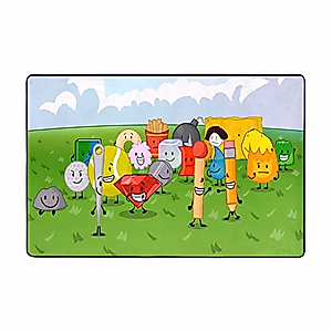 Bfdi Battle for Dream Anime Rug Soft Flannel Carpet 3D Non-Slip Area Rug Art Floor Mat Doormats Decorative Rugs for Bedroom Living Room 36"X24"