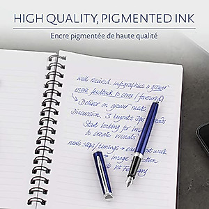 Waterman Fountain Pen Ink Cartridges, Long, Serenity Blue, 8 Count, Blister Pack