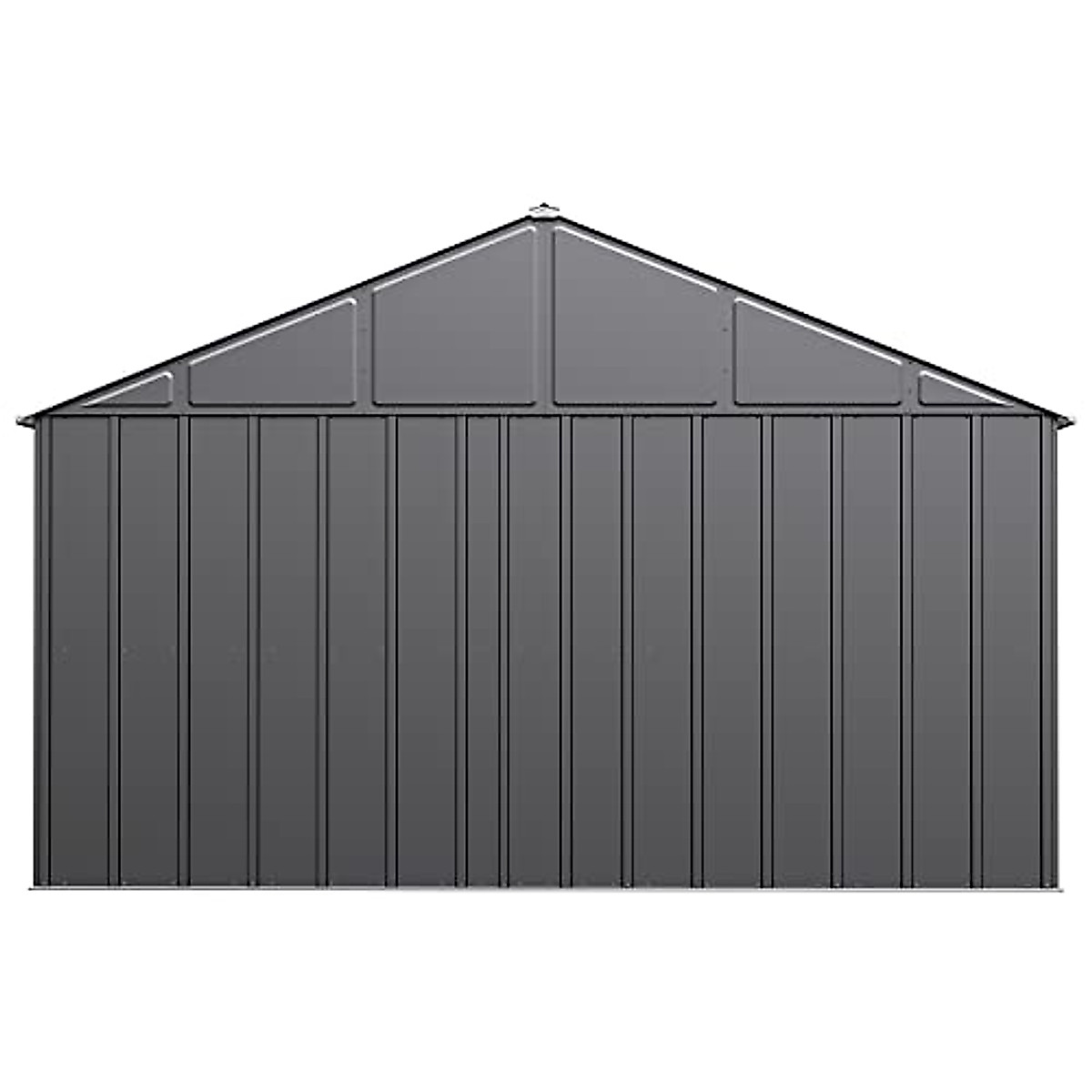 Arrow Sheds Classic 12' x 14' Outdoor Padlockable Steel Storage Shed Building, Charcoal