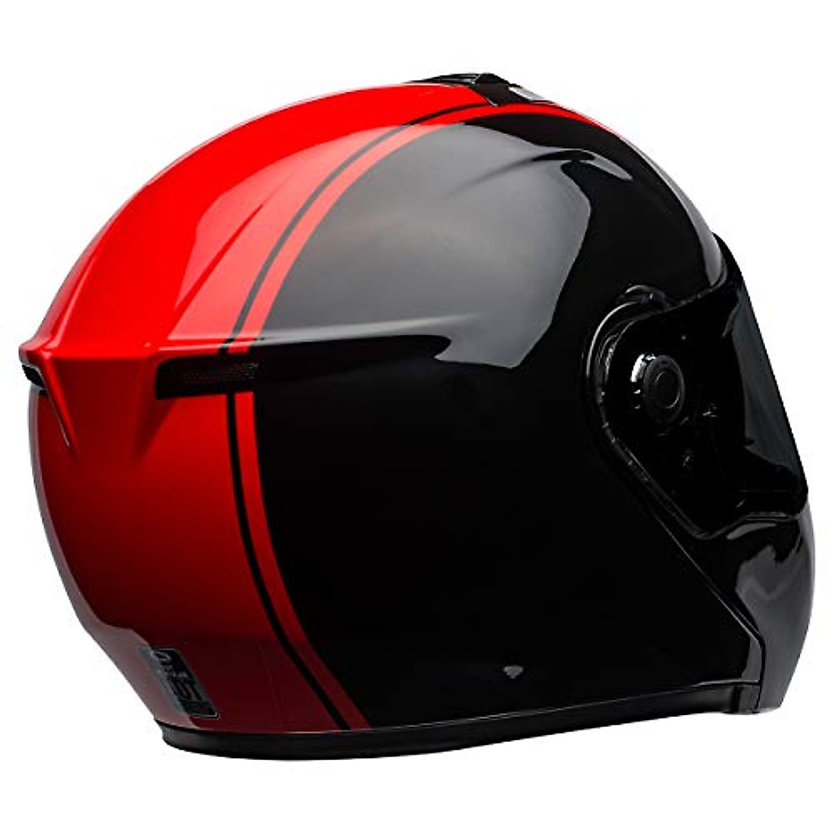 BELL SRT Modular Helmet (Ribbon Gloss Black/Red - Medium)