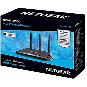 NETGEAR - Nighthawk AC2600 Dual-Band Wi-Fi Router - Black