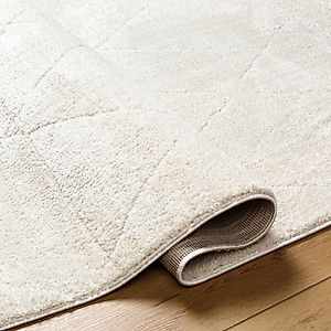 Livabliss Freud Contemporary Global Machine Woven Area Rug, 9'2" x 12', Ivory