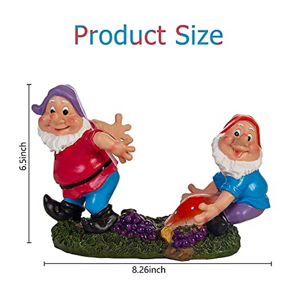 Starsoul Gnome Wine Bottle Holder Funny Single Wine Rack Resin Wine Holder Holiday Party Decor for Home Kitchen Bar Countertop Tabletop