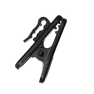 Mini Skater 1 Inch Length Small Earphone Wire Clip Headphone Mount Cable Clothing Clip Earbud Clip to Keep Earphone/Microphone Cord in Place for 1.5mm Wire Diameter Round Wire Earphone,6Pcs (Black)