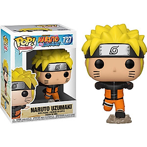 POP Naruto Shippuden - Naruto Uzumaki (Running) Funko Vinyl Figure (Bundled with Compatible Box Protector Case), Multicolor, 3.75