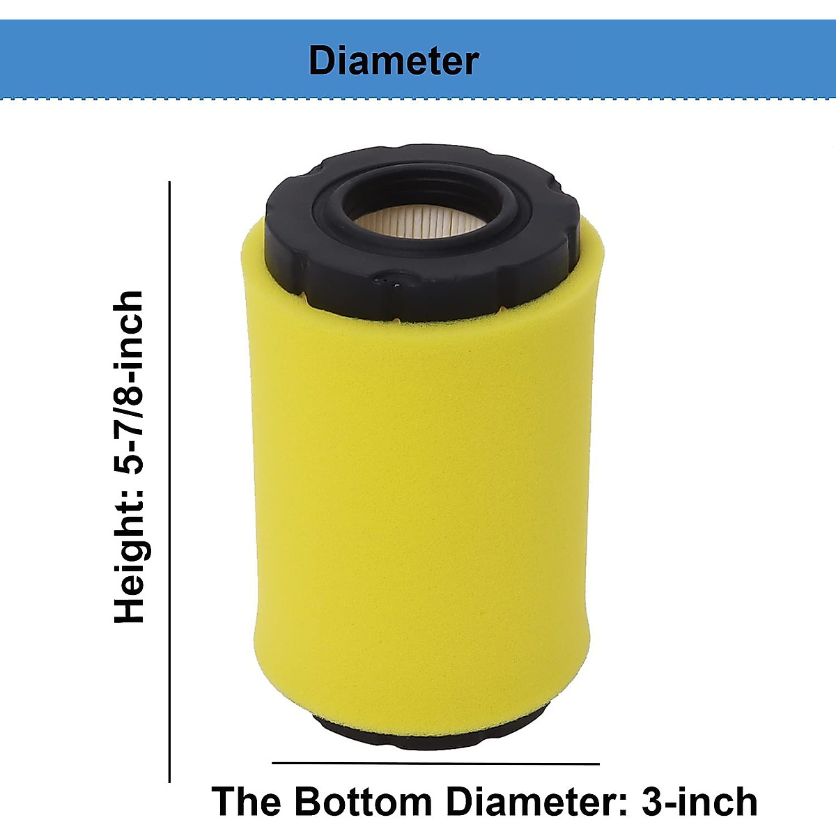 793569 Air Filter for Compatible with B-S GY21055 𝐒 𝐈𝐧𝐭𝐞𝐤 𝐒𝐞𝐫𝐢𝐞𝐬 with Pre Filter 793685 MIU11511 12673 Lawn Mower Air Filter (Pack of 6)