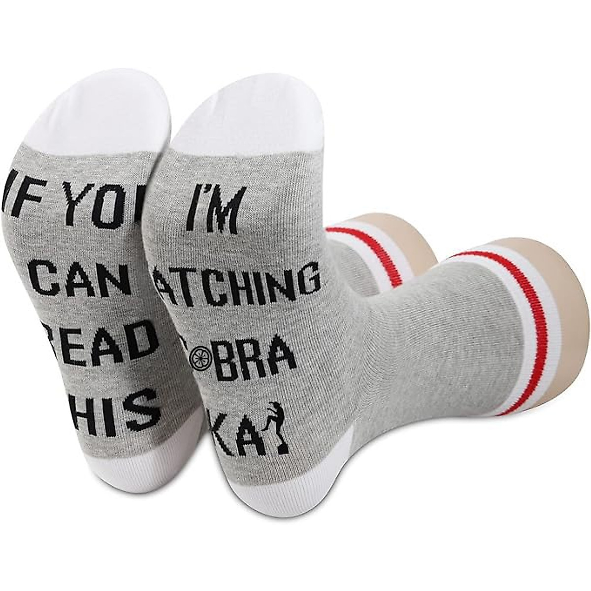 2 Pairs Novelty Socks For Men Women Karate Gift If You Can Read This I’m Watching Kai
