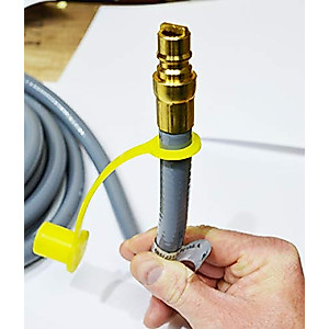 AuPro 3/8 Gas Port Plug and Dust Cap 3/8" Quick Disconnect Connect Propane Natural LP