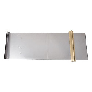 MARSHALLTOWN Stainless Steel Hand Edger with Adjustable Groover, Concrete, Curved, 14 Inch by 5 Inch, 1/2 Inch Edger Radius, 1/2 Inch Bit Depth, DuraSoft Handle, Made in the USA, 3489D