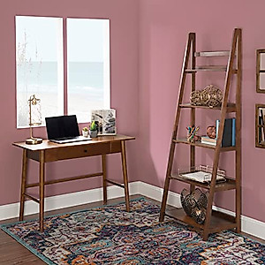 Linon Melissa Mid-Century Walnut Desk, 42" W x 19" D x 30" H