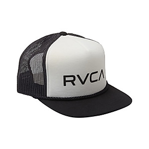 RVCA Men's Staple Foamy Hat, Trucker/Black/White, One Size