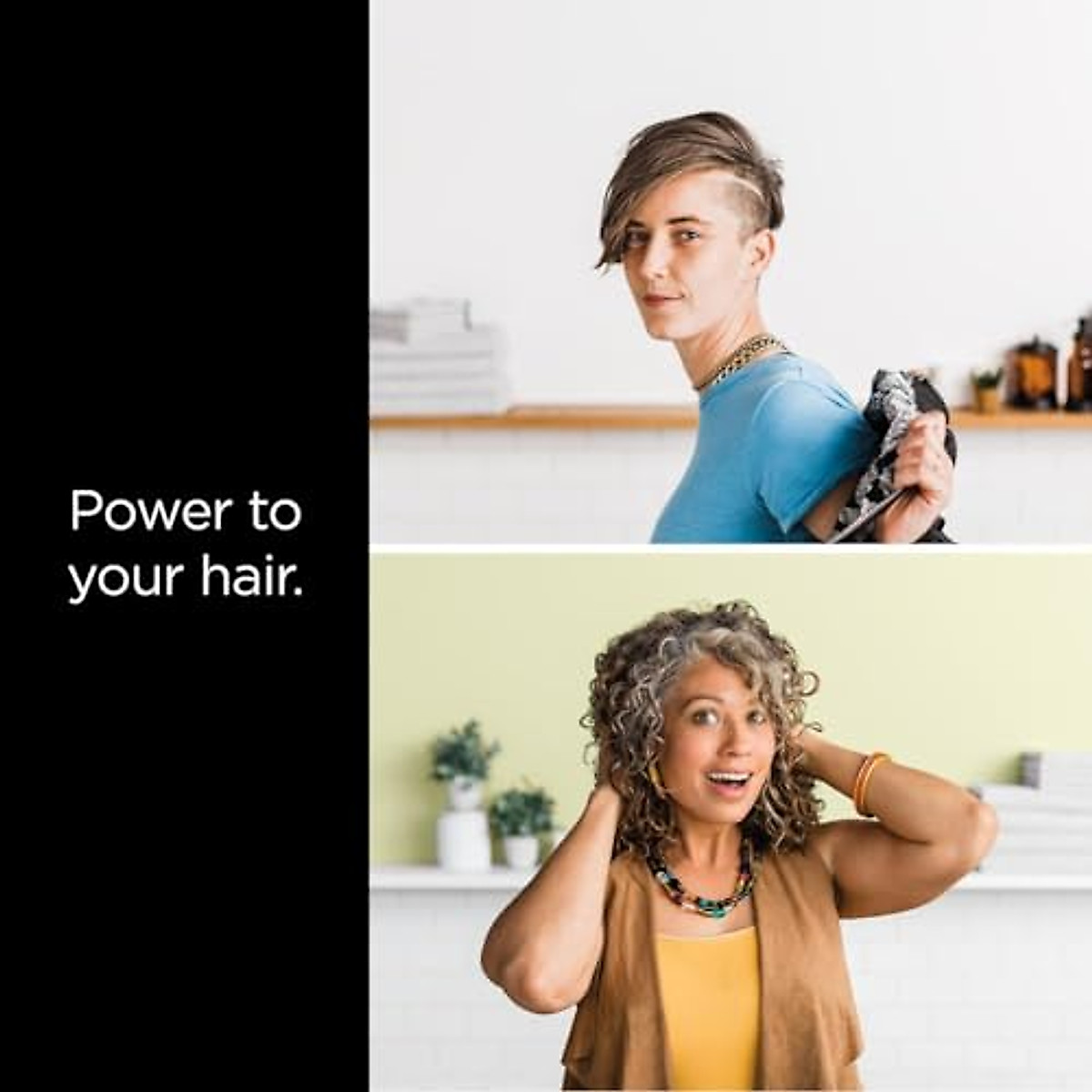 Shark HD120BRN Blow Dryer HyperAIR Fast-Drying with IQ 2-in-1 Concentrator, Styling Brush, and Curl-Defining Deep Diffuser Attachments, Ionic, No Heat Damage, for All Hair Types, Stone