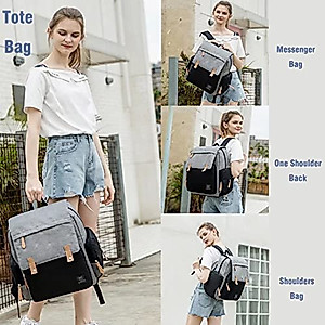 Cinkerr Diaper Bag Backpack for Mom, Large Backpack for Baby Boys/Girls, Portable Travel Mommy Bag with 3 Insulated Pockets, Baby Shower Gifts, Baby Registry Search Essentials for New Dads/Moms